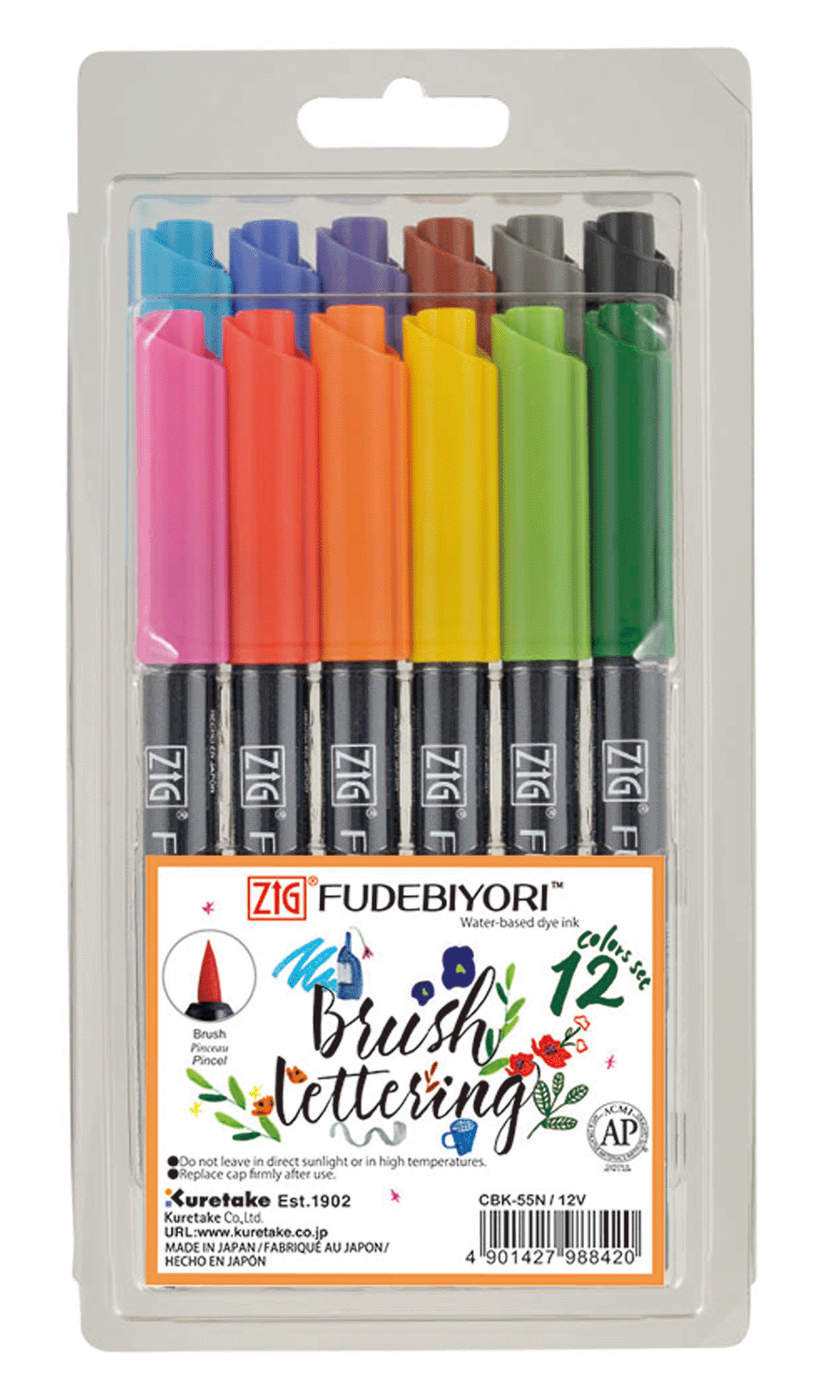 Kuretake® Fudebiyori Brush Pen Sets – Chartpak Factory Store