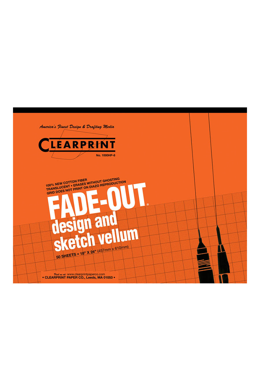 1000HP-8 18x24 50 Sheet Pad Fade Out – Chartpak Factory Store