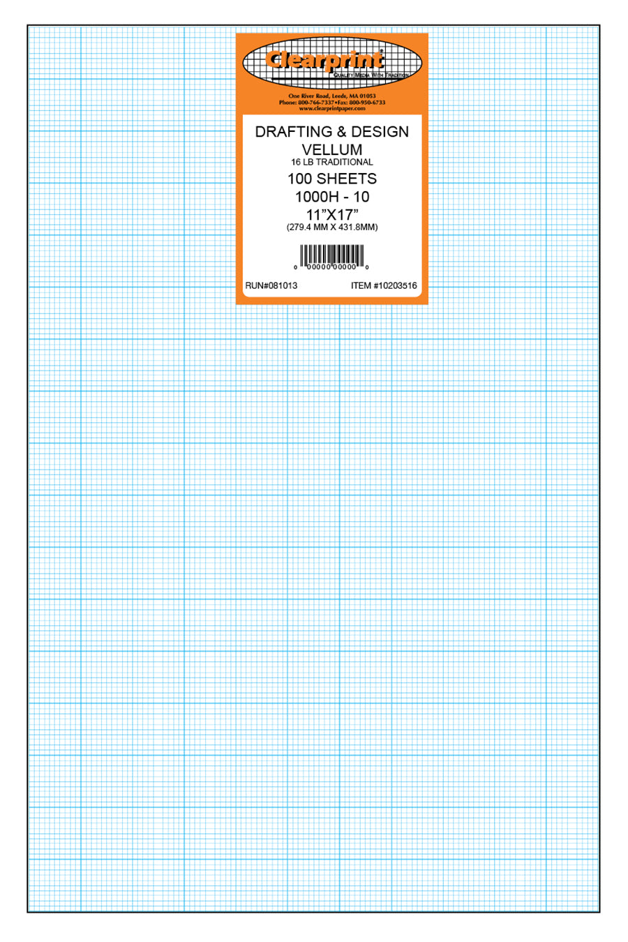 1000H-10 11x17 100 Sheet Pack – Chartpak Factory Store